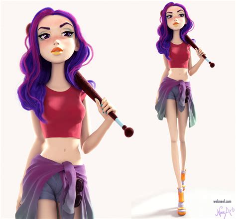 3d Model Girl By Nazar Noschenko 15