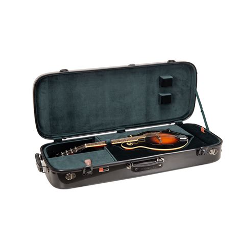 Fiberglass Rectangular F Style Mandolin Case Crossrock