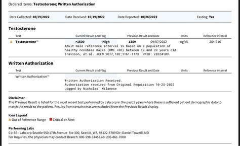 Labcorp Does Not Measure Greater Than 1500ng Dl Total Testosterome R Testosterone