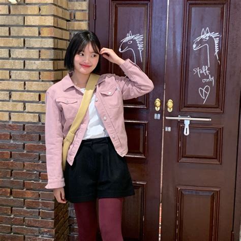 조스진 여자 봄 데님자켓 청자켓 코디룩 화사해~ 네이버 블로그