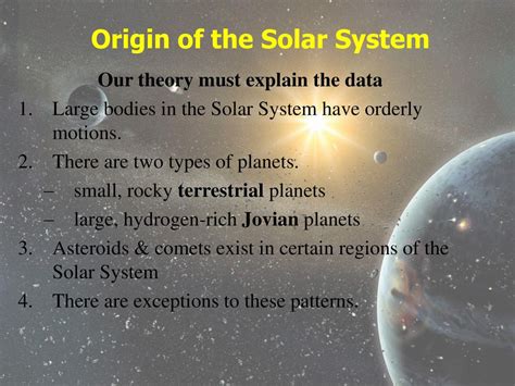 Origin Of The Solar System