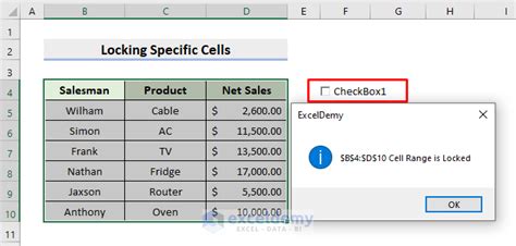 How To Lock And Unlock Cells In Excel Using Vba Exceldemy