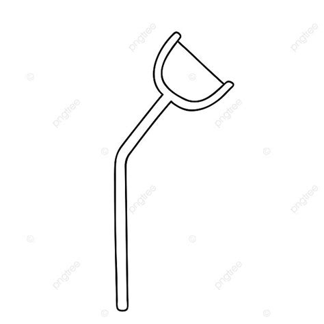Vector Sketch Of A Dental Flosser Doodle Illustration Isolated On White