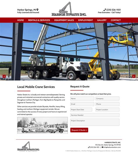 website design portfolio mcg web development inc