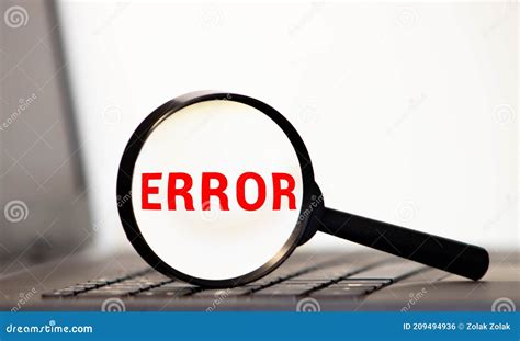 Concepto De Error De Palabra Foto De Archivo Imagen De Confianza