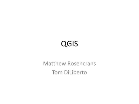 Ppt Qgis Powerpoint Presentation Free Download Id