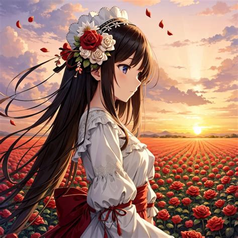Beautiful Flower Girl Anime Images Free Download On Freepik