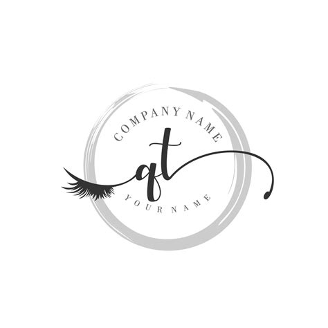 Initial QT Logo Handwriting Beauty Salon Fashion Modern Luxury Monogram Vector Art At
