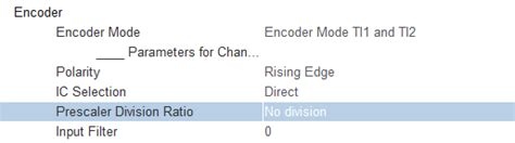 Encoder Mode Counter Division Possibilities Stmicroelectronics Community