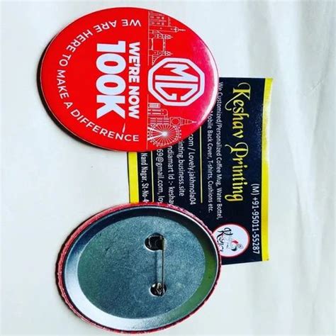 Printed 58 Mm Pin Badges At ₹ 12piece In Ludhiana Id 27619537073