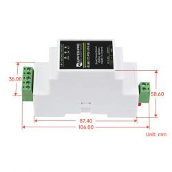 RS485 TO RJ45 ETHERNET TCP IP TO SERIAL POE MODULE DIN RAIL MOUNTED