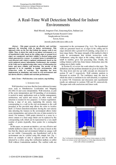 Pdf A Real Time Gpu Based Wall Detection Algorithm For Mapping And Navigation In Indoor