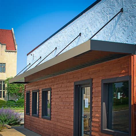 Imperial Overhead Brace Awning With 8 Fascia And Flat Panels