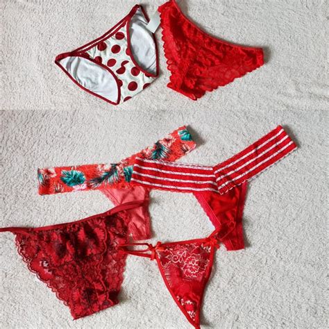 All Things Red This Cny Sexy Red Panties Womens Fashion New Undergarments And Loungewear On