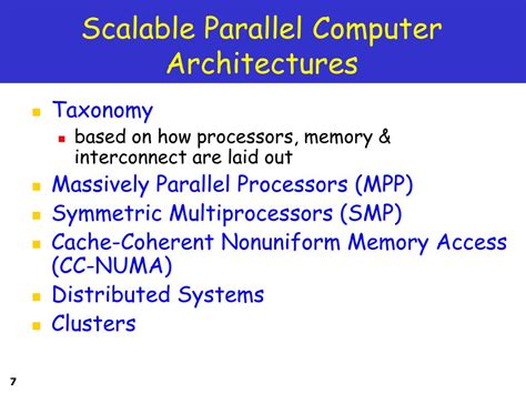 Ppt High Performance Cluster Computing Architectures And Systems