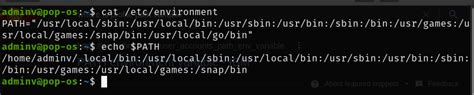why is my path variable different i have to do export path path