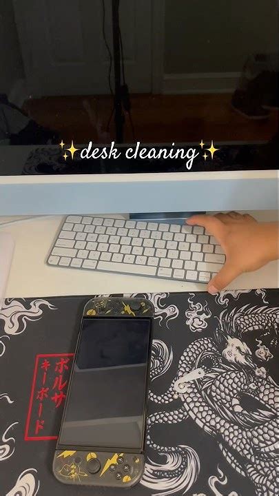 Clean My Desk W Me🥰 Shorts Desksetup Youtube