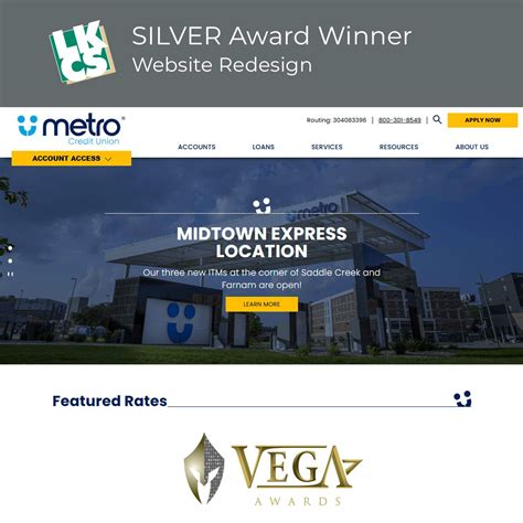 Were Thrilled To Announce That Lkcs Has Won A Silver Vega Award For Our Redesign Of Metro