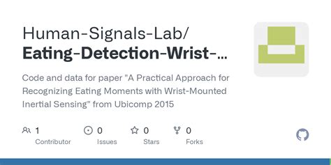 Github Human Signals Labeating Detection Wrist Inertial Code And