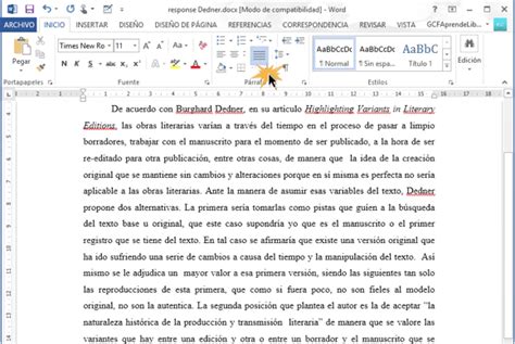 Word 2013 Formato De Texto En Word 2013