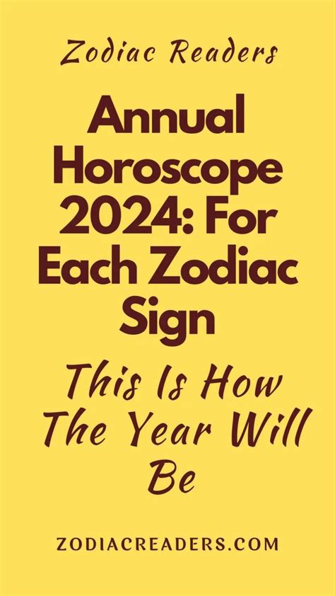 Annual Horoscope 2024 For Each Zodiac Sign This Is How The Year Will
