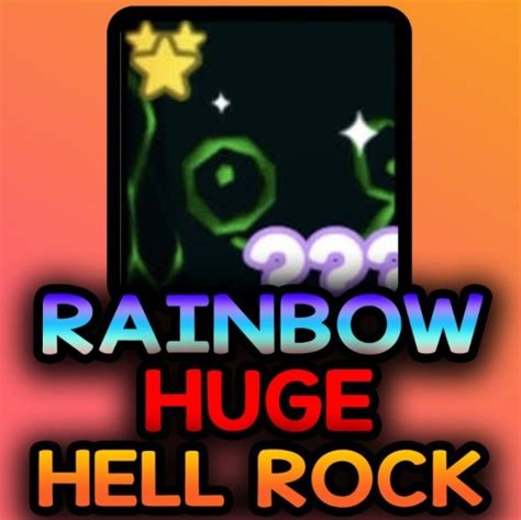 RAINBOW HUGE HELL ROCK PET SIMULATOR X Szczerców Kup teraz na