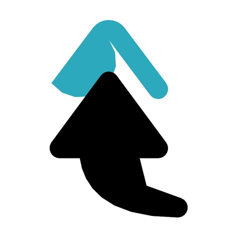 Curve Arrow Up Vector SVG Icon SVG Repo