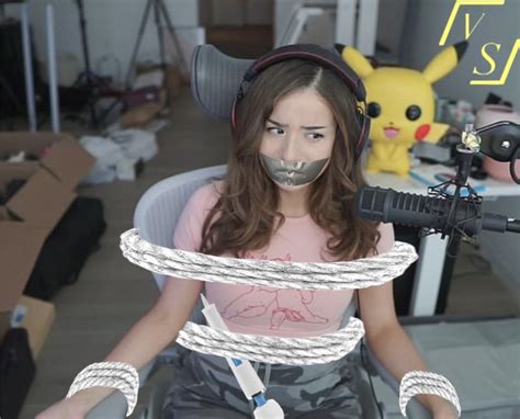Pokimane Chairtied Tape Gag And Vibed Ver By Voltsp33d On Deviantart