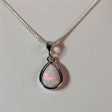 Silver Opal Pendant Australian Opal Jewellery Online Store