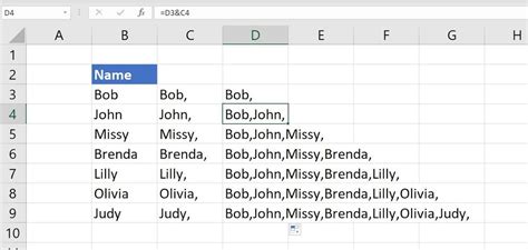 How To Concatenate Values In A Single Excel Column To A Single Row