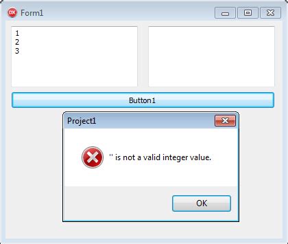 Is not valid integer value Delphi XE Stack Overflow на русском