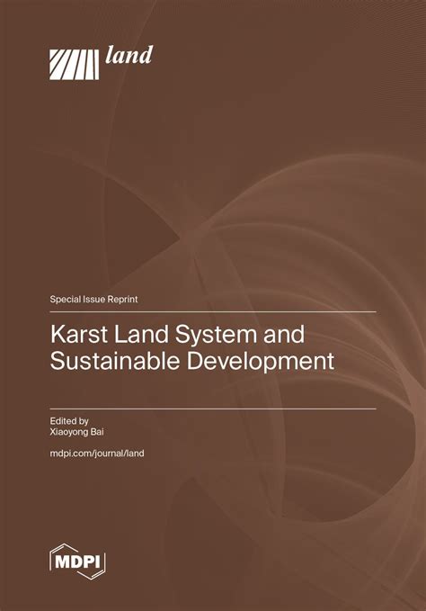 Karst Land System And Sustainable Development Mdpi Books
