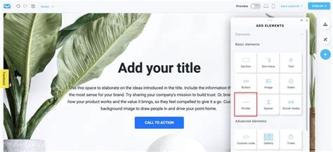How To Add Dividers To My Website