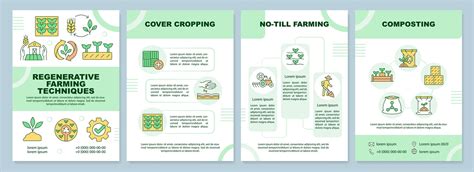 Premium Vector Regenerative Farming Techniques Brochure Template