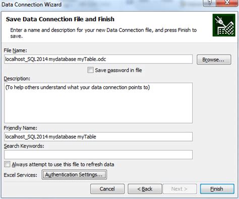 เชื่อมต่อ Excel กับ Sql Server Database ใช้สำหรับดึงข้อมูลแบบ Refresh