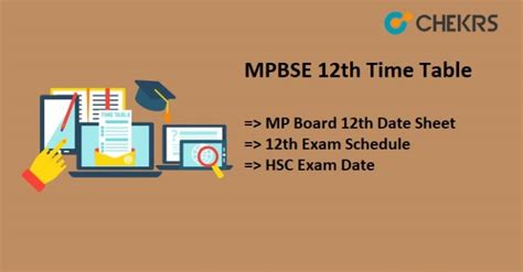 MP Board Th Time Table MPBSE Th Date Sheet Exam Schedule