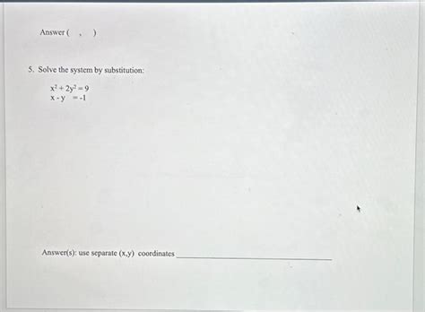 Solved 4 Solve Using An Inverse Matrix Put In AX B Form Chegg