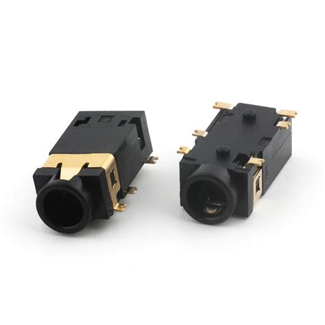 35mm 6pin 4pole Smt Stereo Audio Phone Jack Connector
