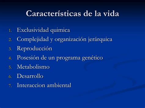 PPT Características de la vida PowerPoint Presentation free download