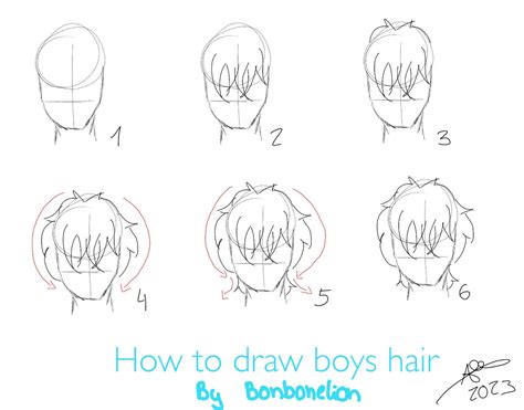 How To Draw Boy Hair Anime