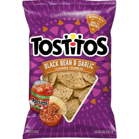 Tostitos Party Size Rounds Tortilla Chips Crispy Multi Grain Black