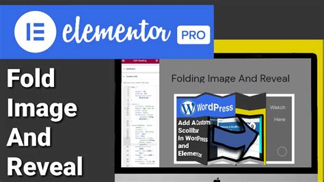 Add A Folding Image To Elementor With Html Css