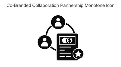 Co Branded Collaboration Partnership Monotone Icon In Powerpoint Pptx Png And Editable Eps