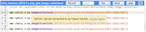 Introduction To Aop Public Datasets In Google Earth Engine Gee Nsf Neon Open Data To