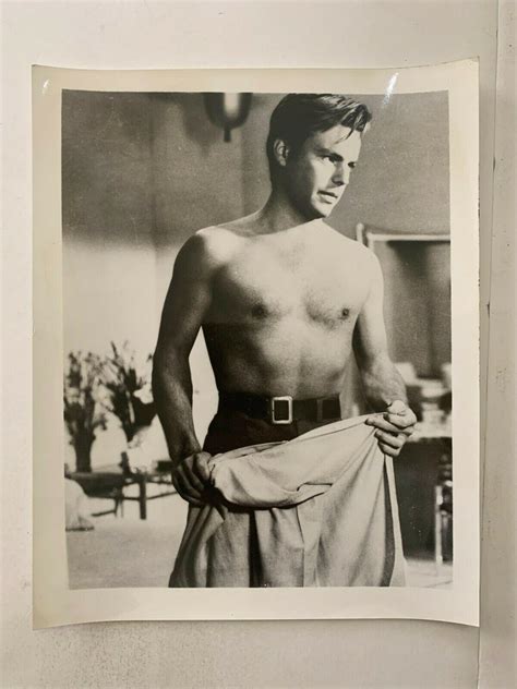 Vintage Robert Wagner Shirtless Black And White Promotional Photograph