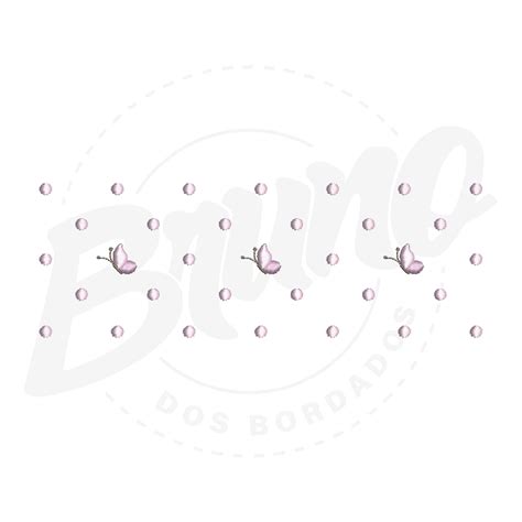 Mp19m105 Barrinha Borboleta E Poá Bruno Dos Bordados