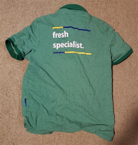 Lidl Grocery Store Employee Uniform Work Polo Shirt L Gem