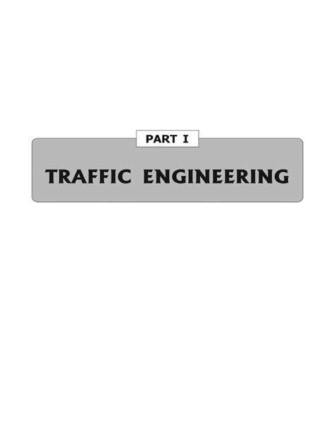 Traffic Engineering Pdf