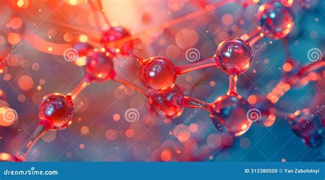 Examining A Molecule Up Close For A Scientific Investigation Concept Chemical Bonds Molecular