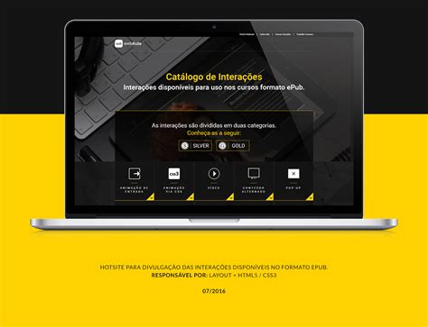Hotsite Epub Ux Ui Html5 Css3 Behance